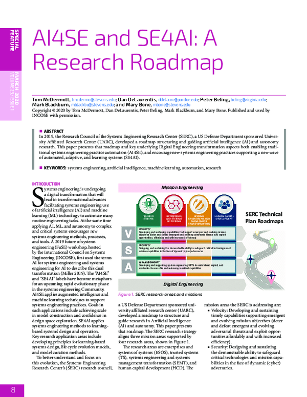 (PDF) AI4SE and SE4AI: A Research Roadmap