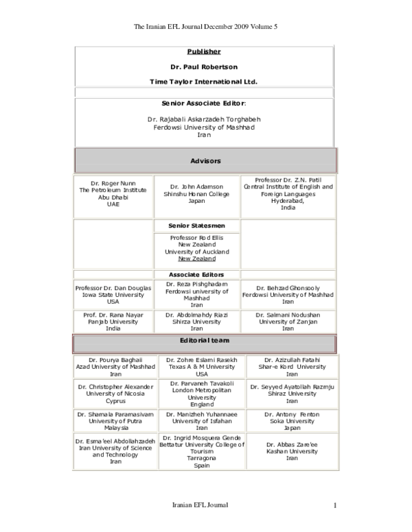 (PDF) Examining Iranian EFL Learners and Teachers Beliefs about ...