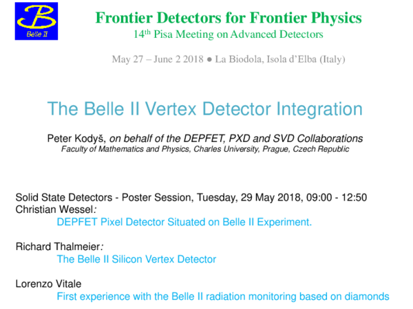 (PDF) The Belle II vertex detector integration