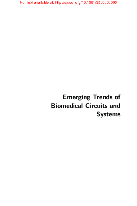 (PDF) Emerging Trends of Biomedical Circuits and Systems