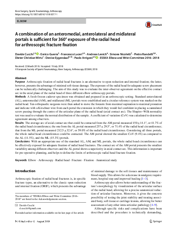 (PDF) A combination of an anteromedial, anterolateral and midlateral ...