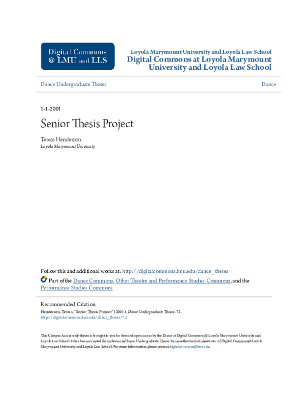 (PDF) Senior Thesis Project