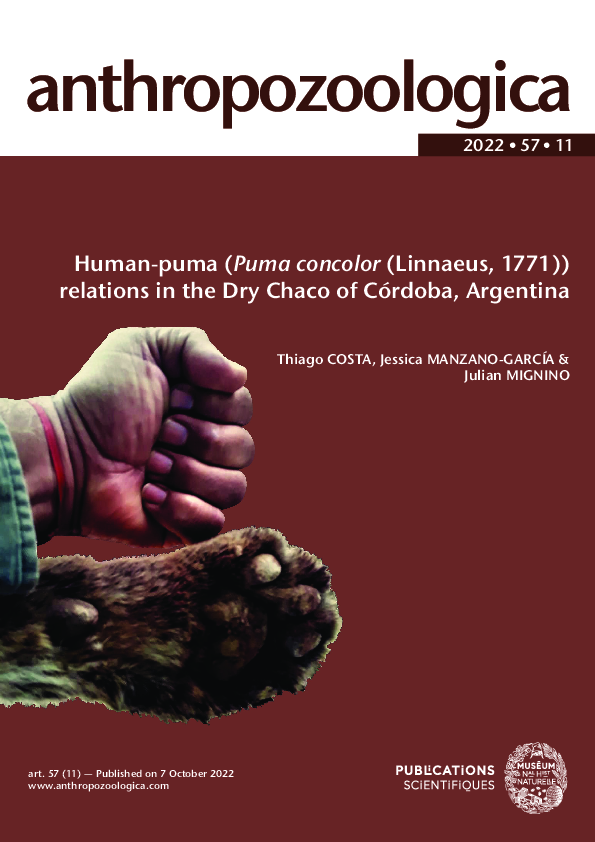 (PDF) Human-puma (Puma concolor (Linnaeus, 1771)) relations in the Dry ...