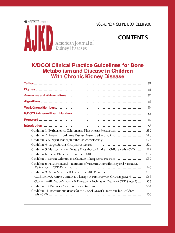 (PDF) K/DOQI Clinical Practice Guidelines for Bone Metabolism and ...