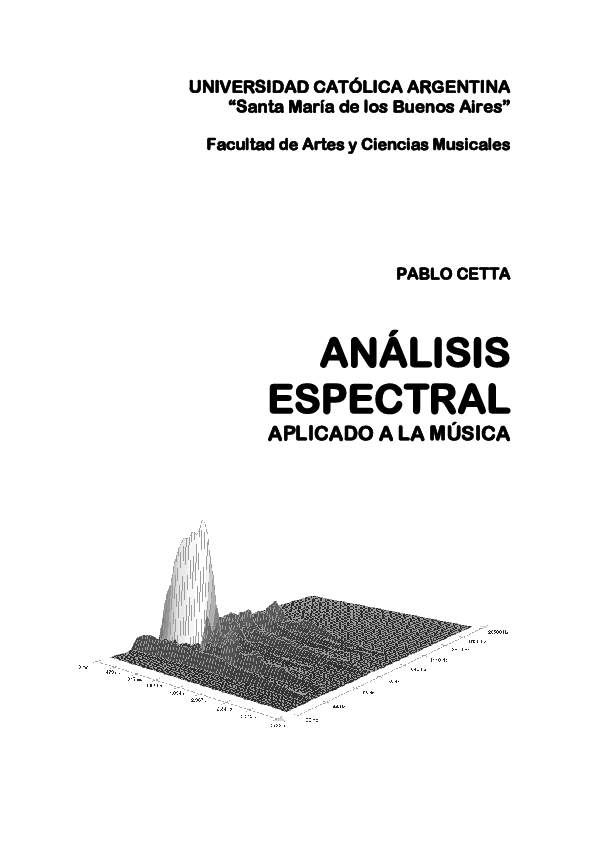 (PDF) Análisis espectral aplicado a la música