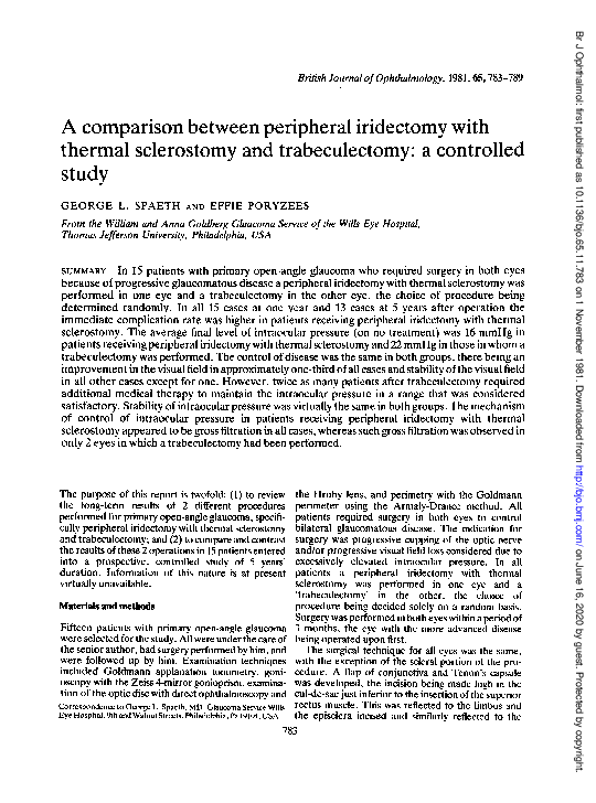(PDF) A comparison between peripheral iridectomy with thermal ...