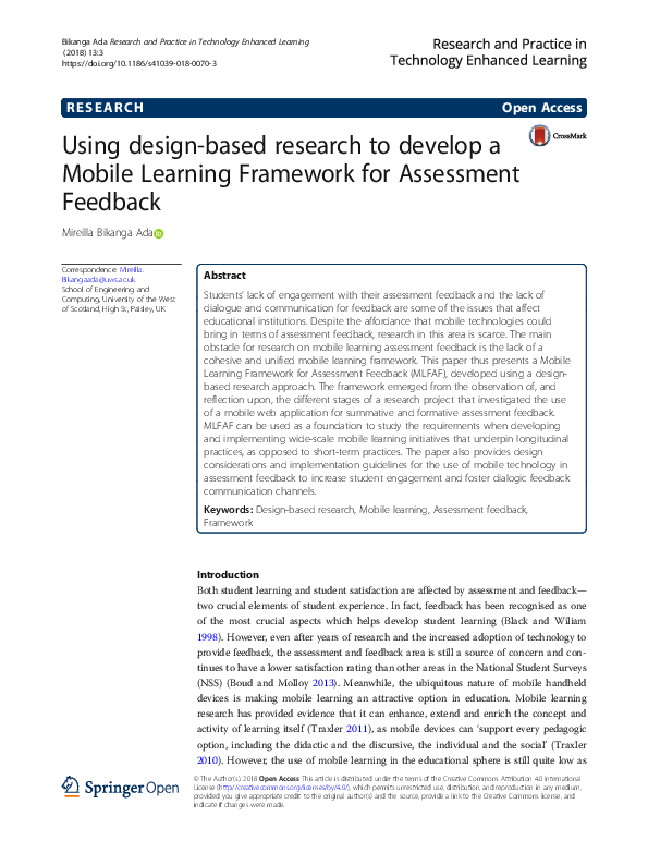 (PDF) Using design-based research to develop a Mobile Learning ...