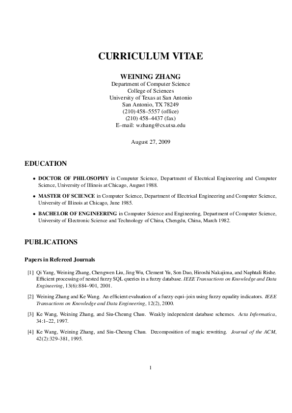 (PDF) Efficient recursive query processing using wavefront methods | Weining Zhang - Academia.edu