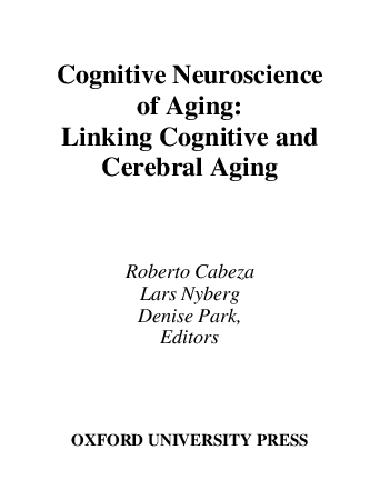 (PDF) Cognitive Neuroscience of Aging: Linking Cognitive and Cerebral Aging