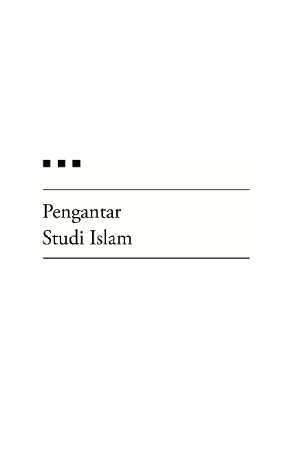 (PDF) PENGANTAR STUDI ISLAM