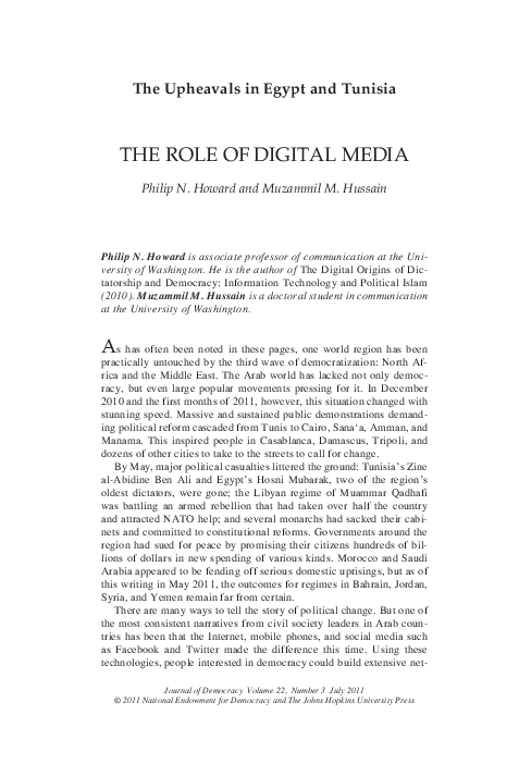 (PDF) The Role of Digital Media