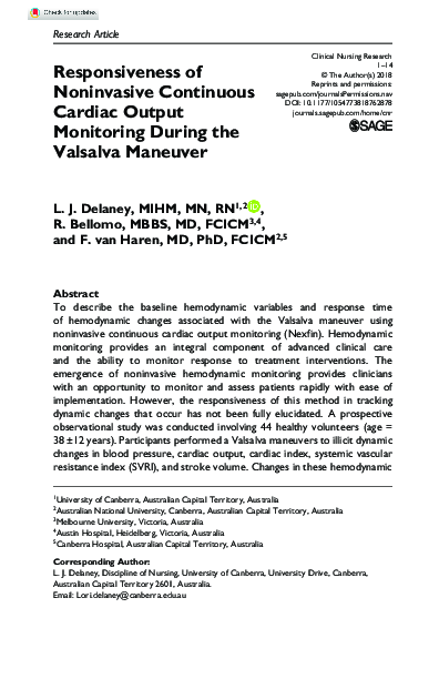 (PDF) Responsiveness of Noninvasive Continuous Cardiac Output ...