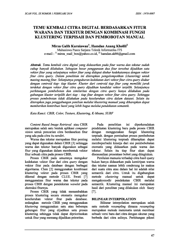 (PDF) Temu Kembali Citra Digital Berdasarkan Fitur Warana Dan Tekstur ...