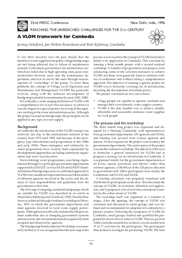 (PDF) A VLOM framework for Cambodia