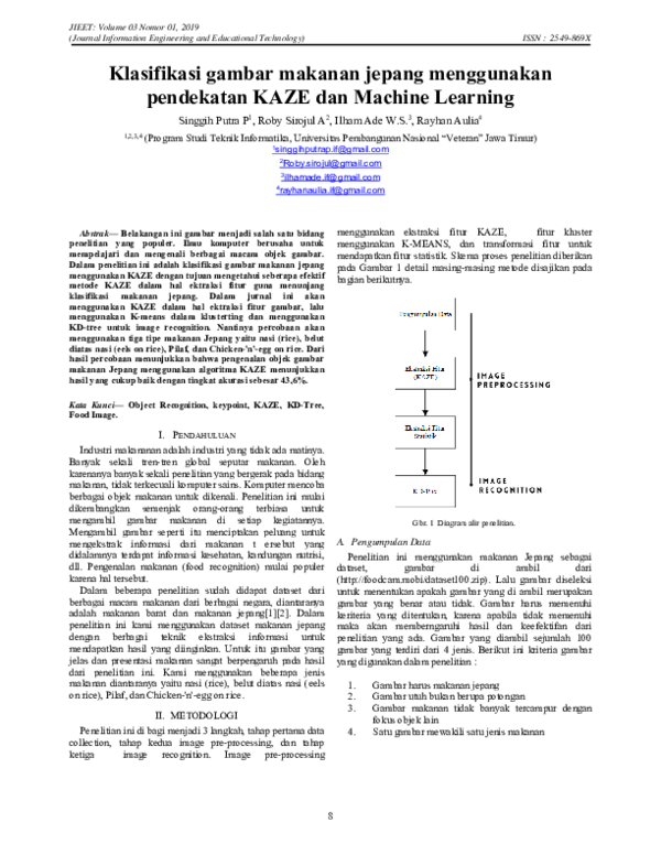 (PDF) Klasifikasi gambar makanan jepang menggunakan pendekatan KAZE dan ...