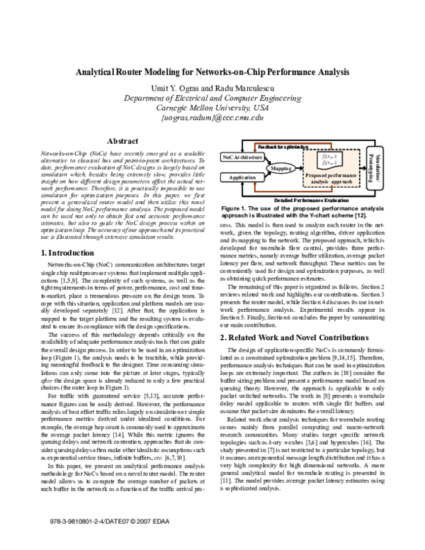 (PDF) Analytical Router Modeling for Networks-on-Chip Performance Analysis