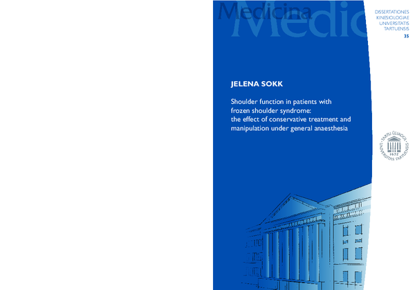 (PDF) Manipulation under Anesthesia versus Non-Surgical Treatment for ...