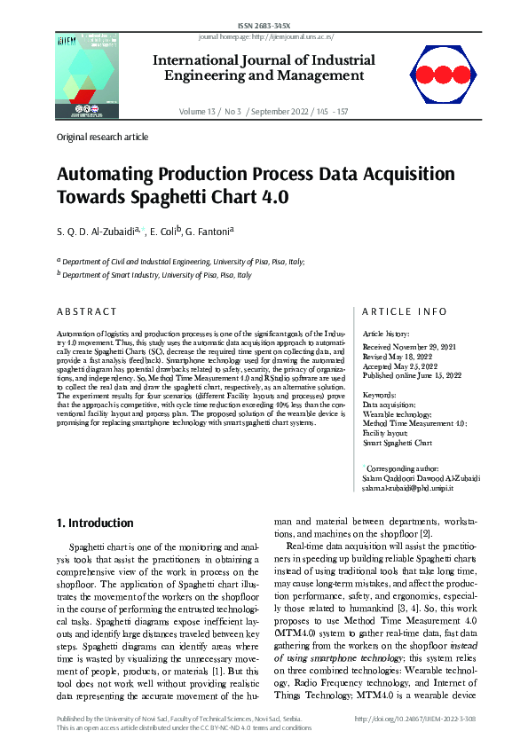 (PDF) Automating Production Process Data Acquisition Towards Spaghetti ...