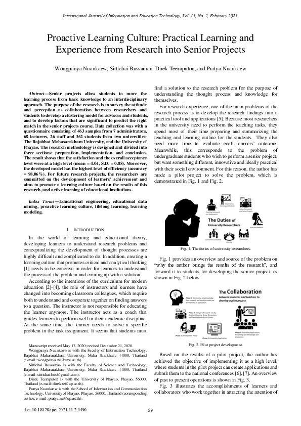 (PDF) Proactive Learning Culture: Practical Learning and Experience ...