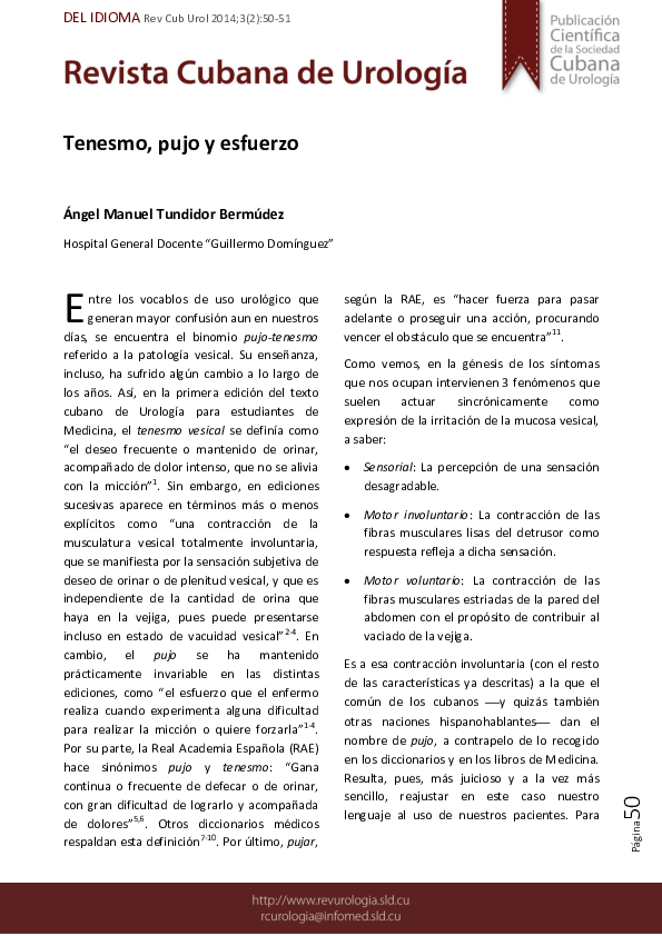 (PDF) Tenesmo, pujo y esfuerzo