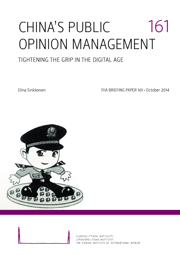 (PDF) China’s Public Opinion Management