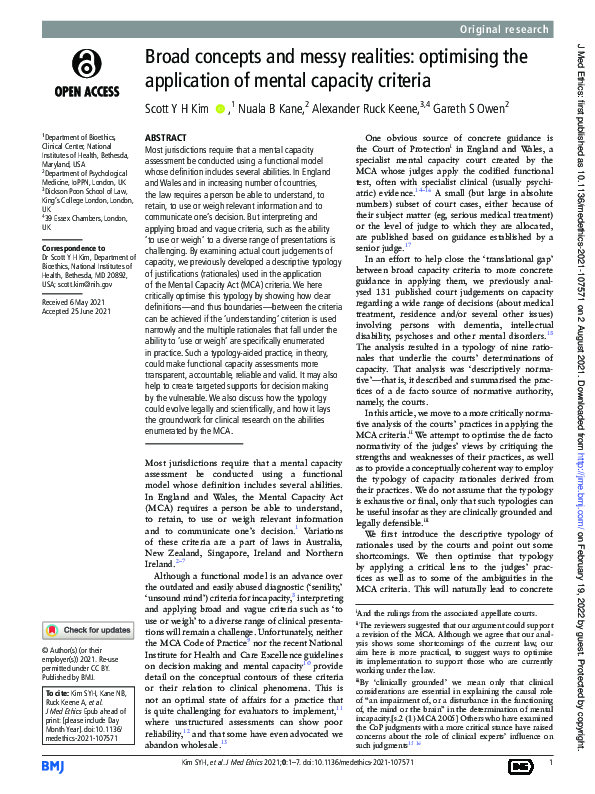 (PDF) Broad concepts and messy realities: optimising the application of ...