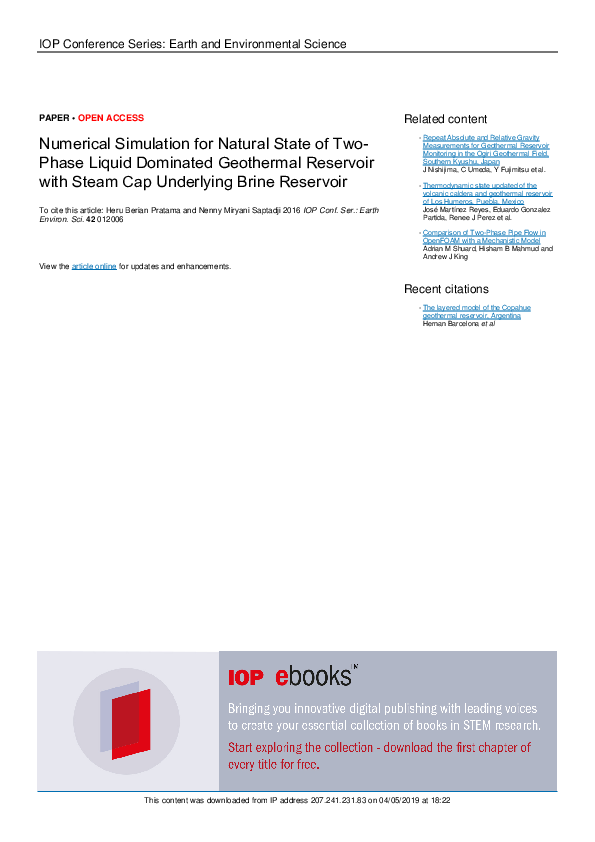 (PDF) Numerical Simulation for Natural State of Two-Phase Liquid ...