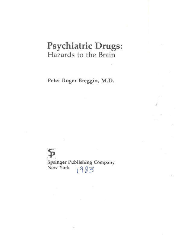 (PDF) Psychiatric Drugs: Hazards to the Brain