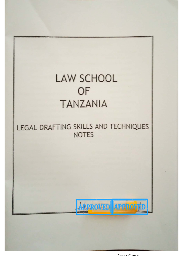 (PDF) LEGAL DRAFTING SKILLS FULL NOTES FOR LLB STUDENT