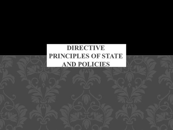 (PPT) Directive Principles of State