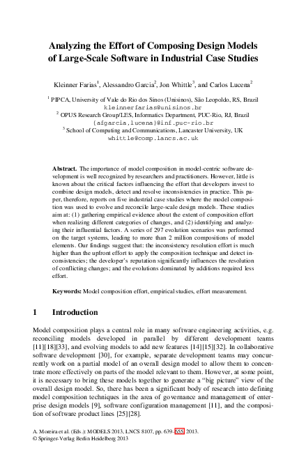 (PDF) Analyzing the Effort of Composing Design Models of Large-Scale ...