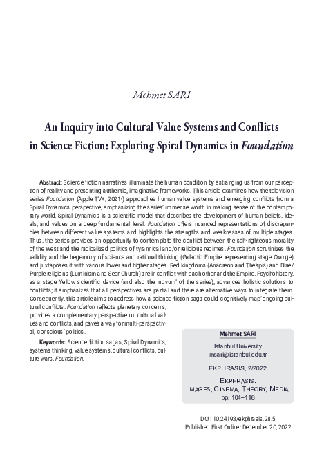 (PDF) An Inquiry into Cultural Value Systems and Conflicts in Science ...