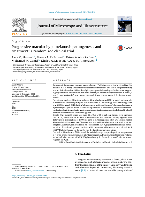 Pdf Progressive Macular Hypomelanosis Pathogenesis And Treatment A 9229