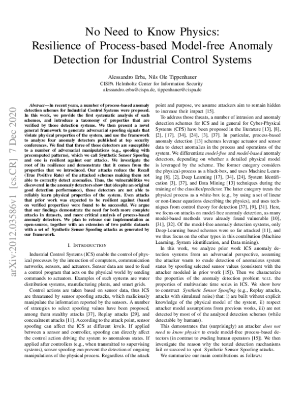 (PDF) No Need to Know Physics: Resilience of Process-based Model-free ...