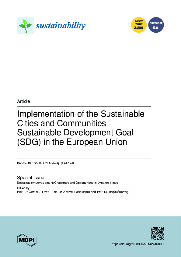 (PDF) Implementation of the Sustainable Cities and Communities ...