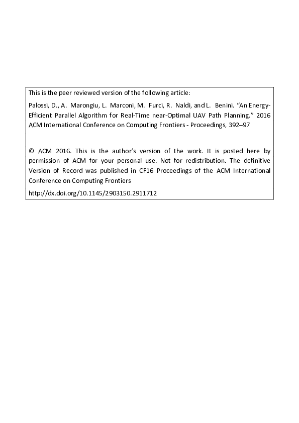 Pdf An Energy Efficient Parallel Algorithm For Real Time Near Optimal