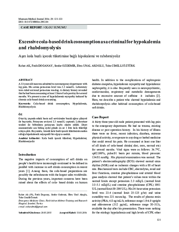 (PDF) Excessive cola-based drink consumption as a criminal for ...