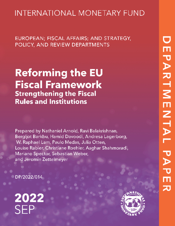 (PDF) Reforming the EU Fiscal Framework