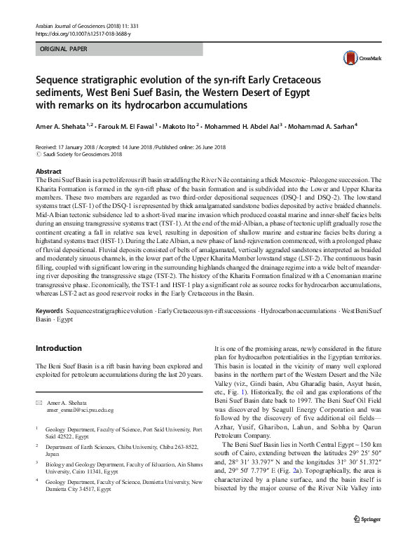(PDF) Sequence stratigraphic evolution of the syn-rift Early Cretaceous ...