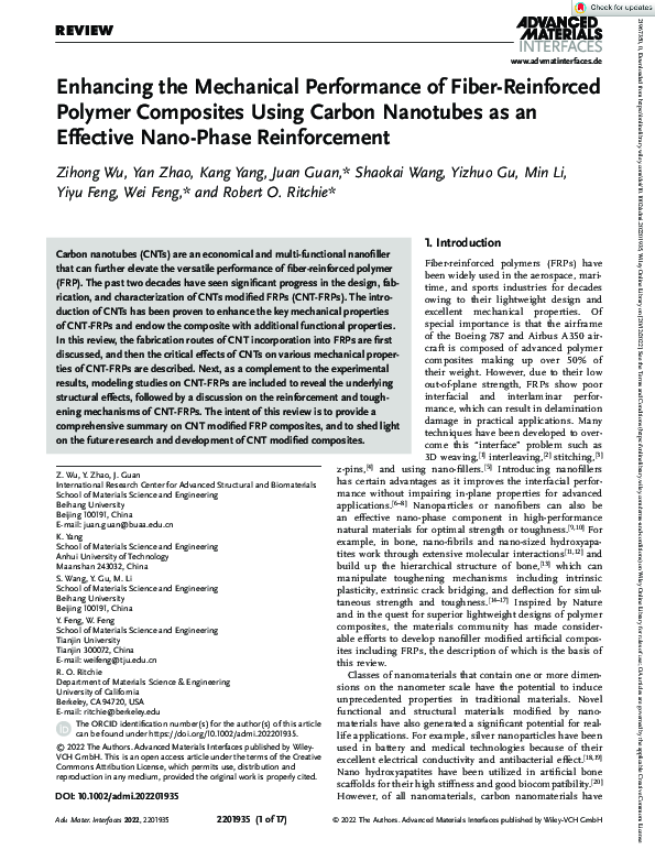 (PDF) Enhancing the Mechanical Performance of Fiber-Reinforced Polymer ...