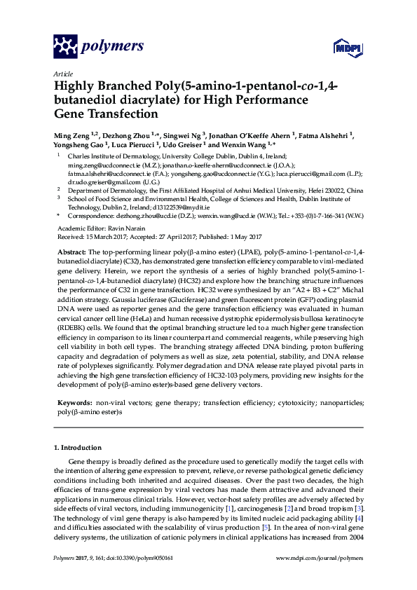 (PDF) Highly Branched poly(5-amino-1-pentanol-co-1,4-butanediol ...