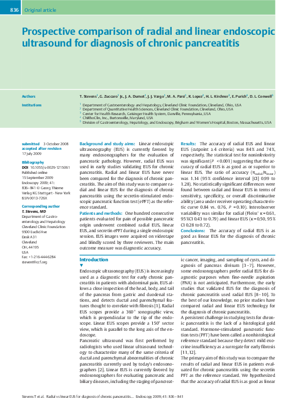 (PDF) Prospective comparison of radial and linear endoscopic ultrasound ...