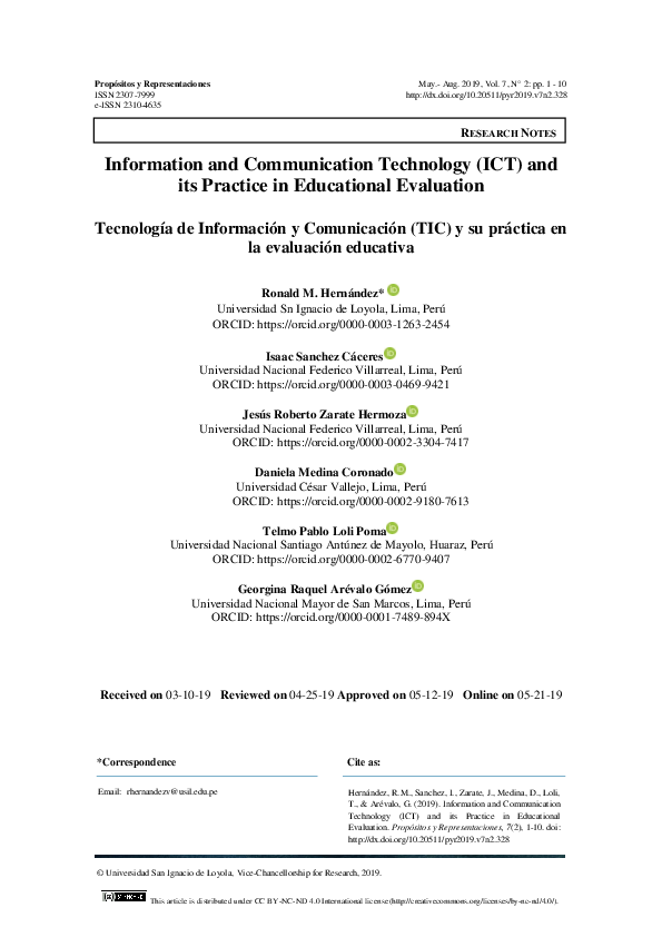 (PDF) Information and Communication Technology (ICT) and Its Practice in Educational Evaluation ...