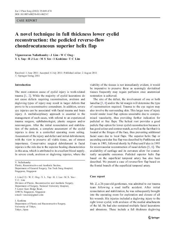 (PDF) A novel technique in full thickness lower eyelid reconstruction ...