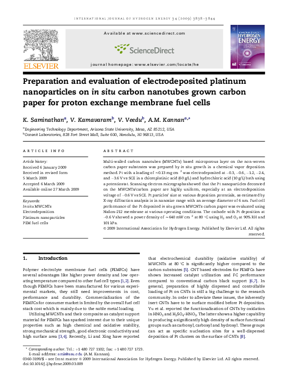 (PDF) Preparation and evaluation of electrodeposited platinum ...