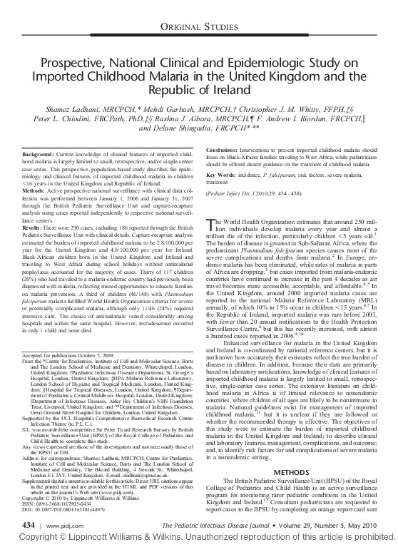 (PDF) Prospective, National Clinical and Epidemiologic Study on ...