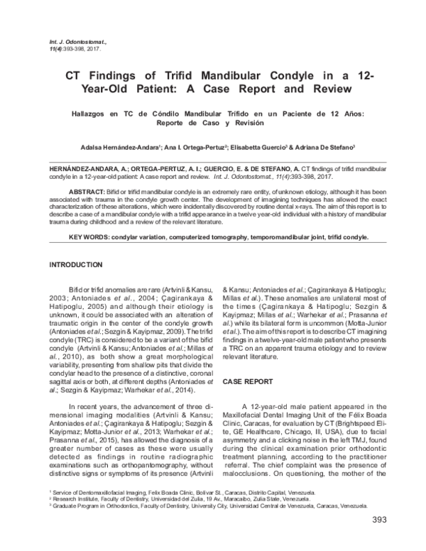 (PDF) CT Findings of Trifid Mandibular Condyle in a 12Year-Old Patient ...