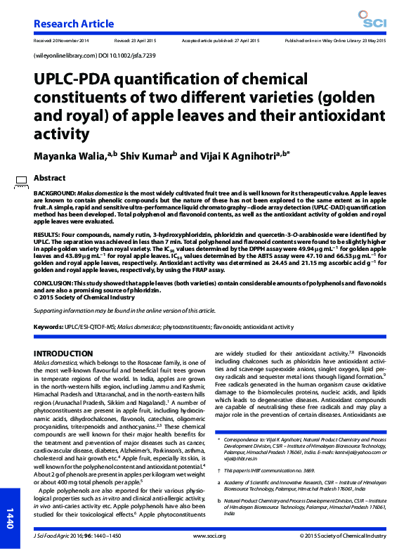 (PDF) UPLC-PDA quantification of chemical constituents of two different ...