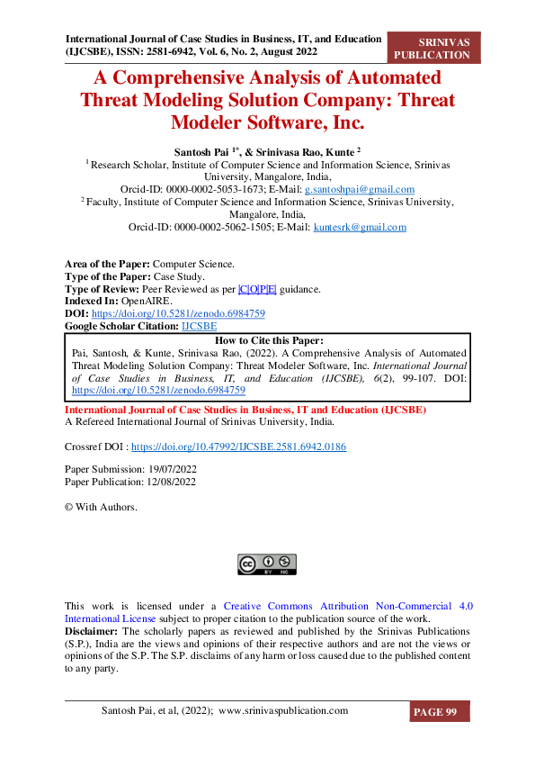 (PDF) A Comprehensive Analysis of Automated Threat Modeling Solution ...