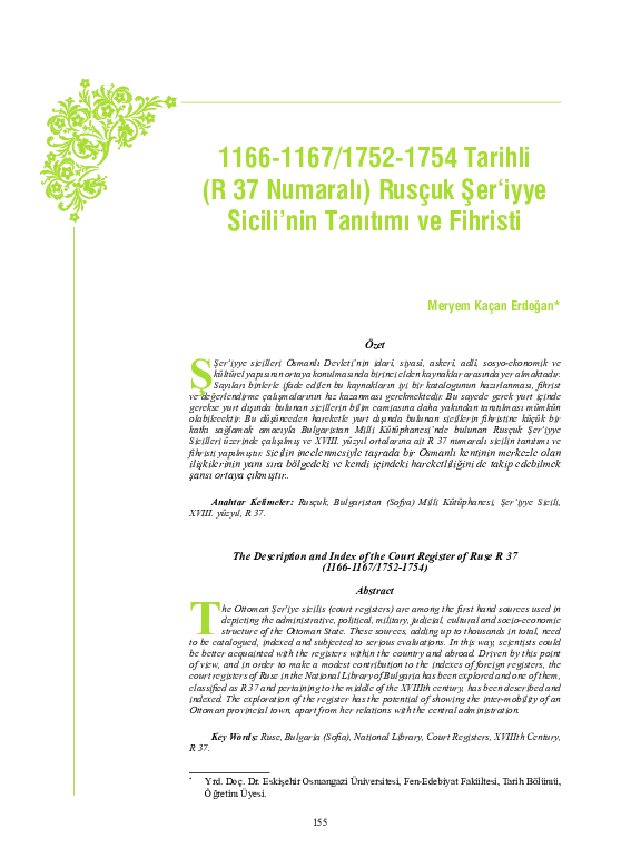(PDF) The Description and Index of the Court Register of Ruse R 37 ...